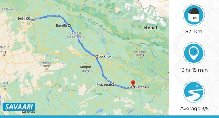Delhi to Varanasi Distance by Road - Time and other Useful Travel ...