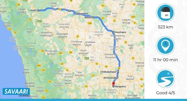 Hubli to Bangalore Road Trip – Distance, Time and Useful Travel Information