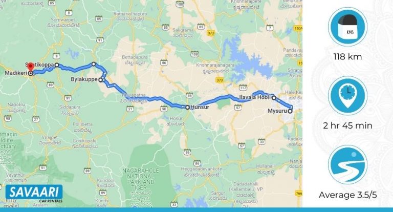 Mysore to Coorg Road Trip – Distance, Time and Useful Travel Info