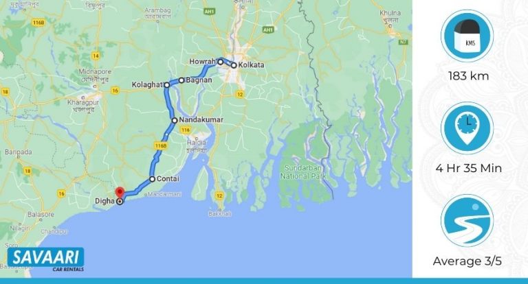 Kolkata to Digha Road Trip – Distance, Time and Useful Travel Information