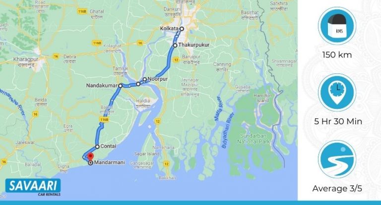 Kolkata to Mandarmani Road Trip – Distance, Time and Useful Travel ...
