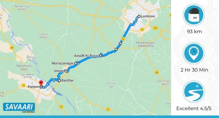Lucknow to Kanpur by Road– Distance, Time and Useful Travel Information