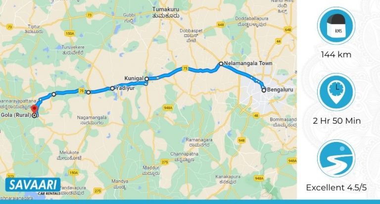 Bangalore to Shravanabelagola - Distance, Time, Routes, Trains & Flights