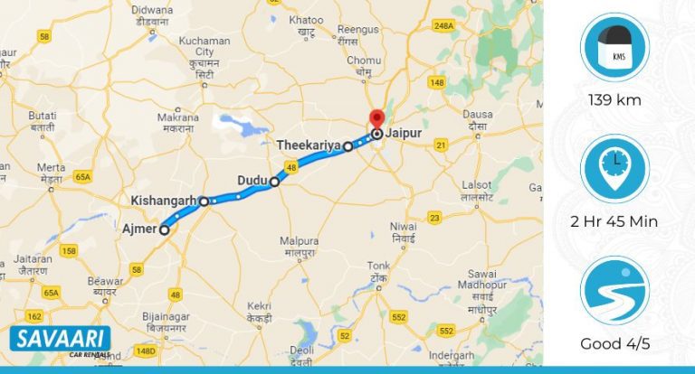 Ajmer to Jaipur by Road - Distance, Time & Travel Guide