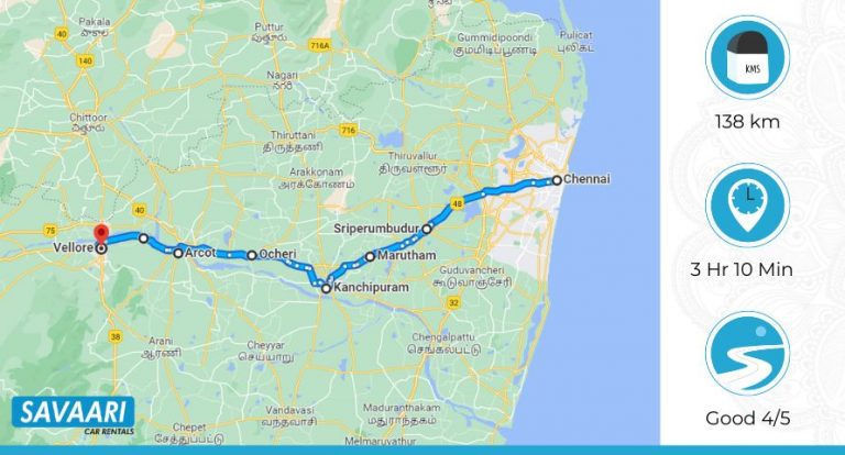 Chennai to Vellore by Road – Distance, Time and Useful Travel Information