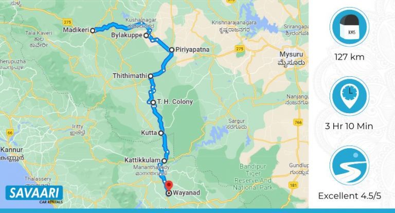 Coorg to Wayanad by Road - Distance, Time & Useful Travel Information