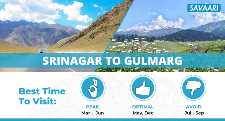 Srinagar to Gulmarg by Road - Distance, Time & Useful Travel Information