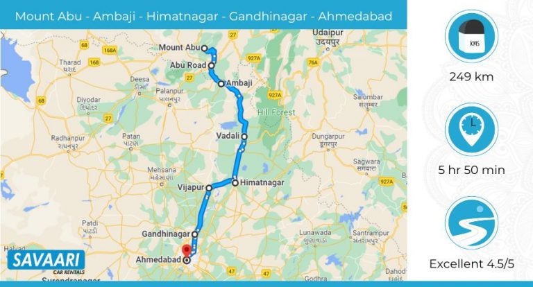Mount Abu to Ahmedabad Road Trip – Distance, Time and Useful Travel ...