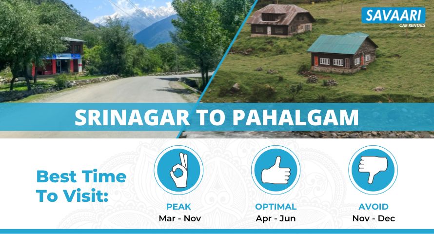 Srinagar to Pahalgam Road Trip: Distance, Time, and Useful Travel ...