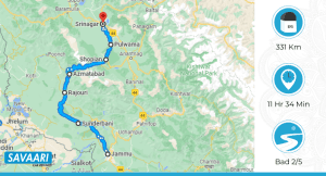 Jammu to Srinagar - Distance, Time, Routes, Trains and Flights