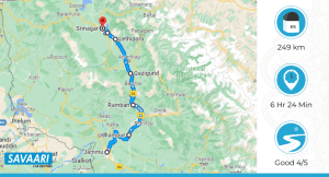 Jammu to Srinagar - Distance, Time, Routes, Trains and Flights