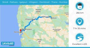 Shirdi to Mumbai by Road - Distance, Time and Useful Travel Information