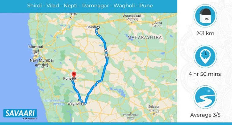 Shirdi to Pune by Road - Distance, Time and Useful Travel Information