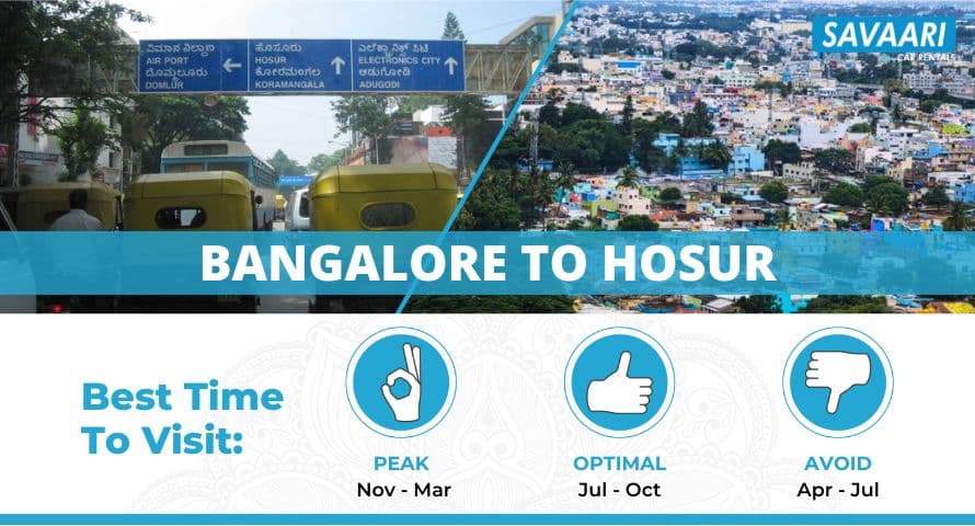 Bangalore to Hosur Road Trip: Distance, Time, and Useful Travel Information