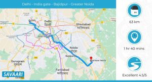 Delhi to Greater Noida by road: Distance, Time, and useful Travel ...