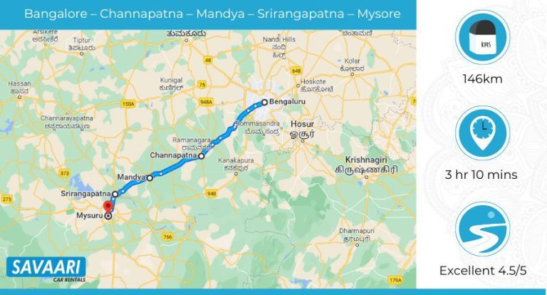 Bangalore to Mysore by Road - Time, Distance & Travel Information