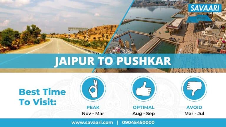 Jaipur to Pushkar by Road - Time, Distance & Travel Information