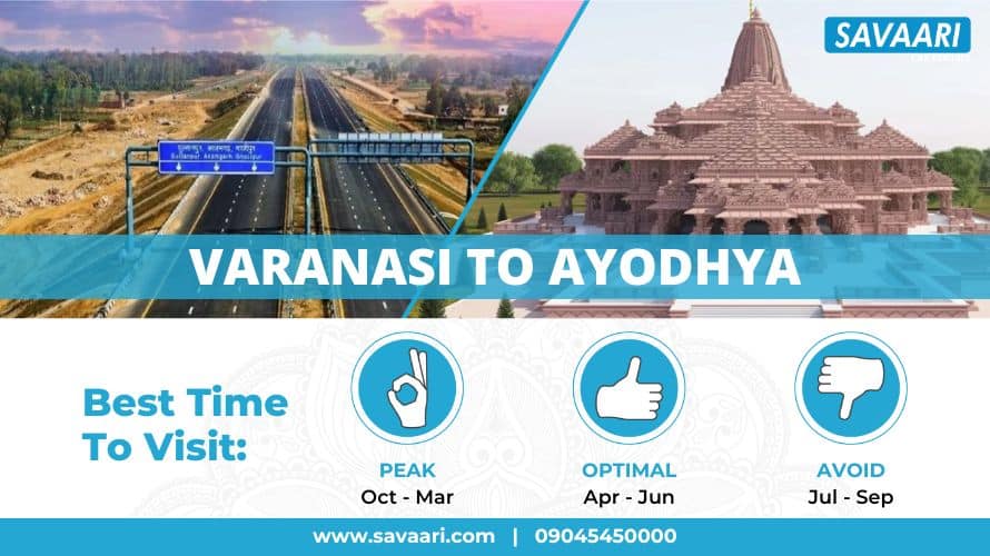 Varanasi to Ayodhya by Road - Time, Distance & Travel Information